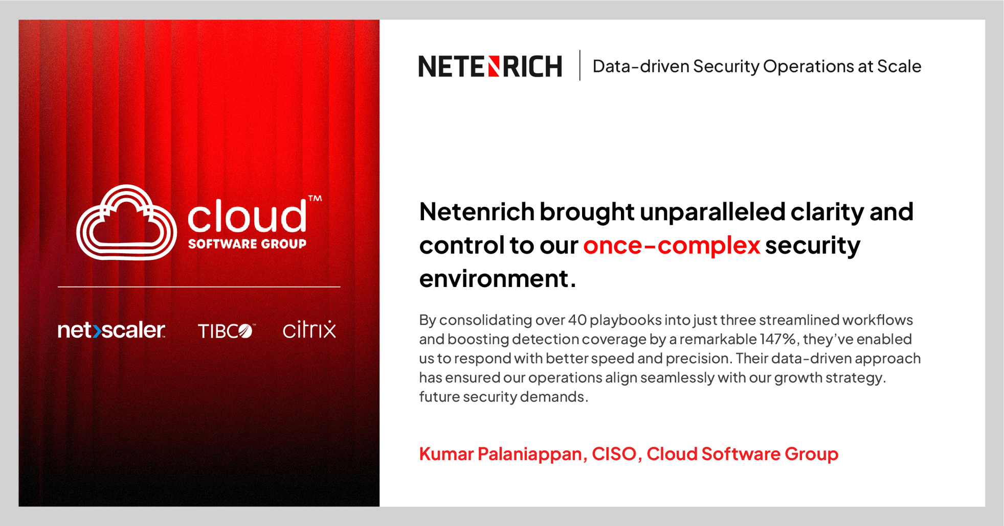 Citrix and Cloud Software Group Transforms Security Operations with Netenrich Adaptive MDR